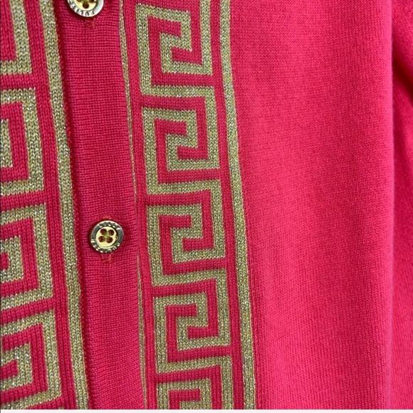 Lilly Pulitzer | Sweaters | Lilly Pulitzer Pink And Gold Greek Key ...